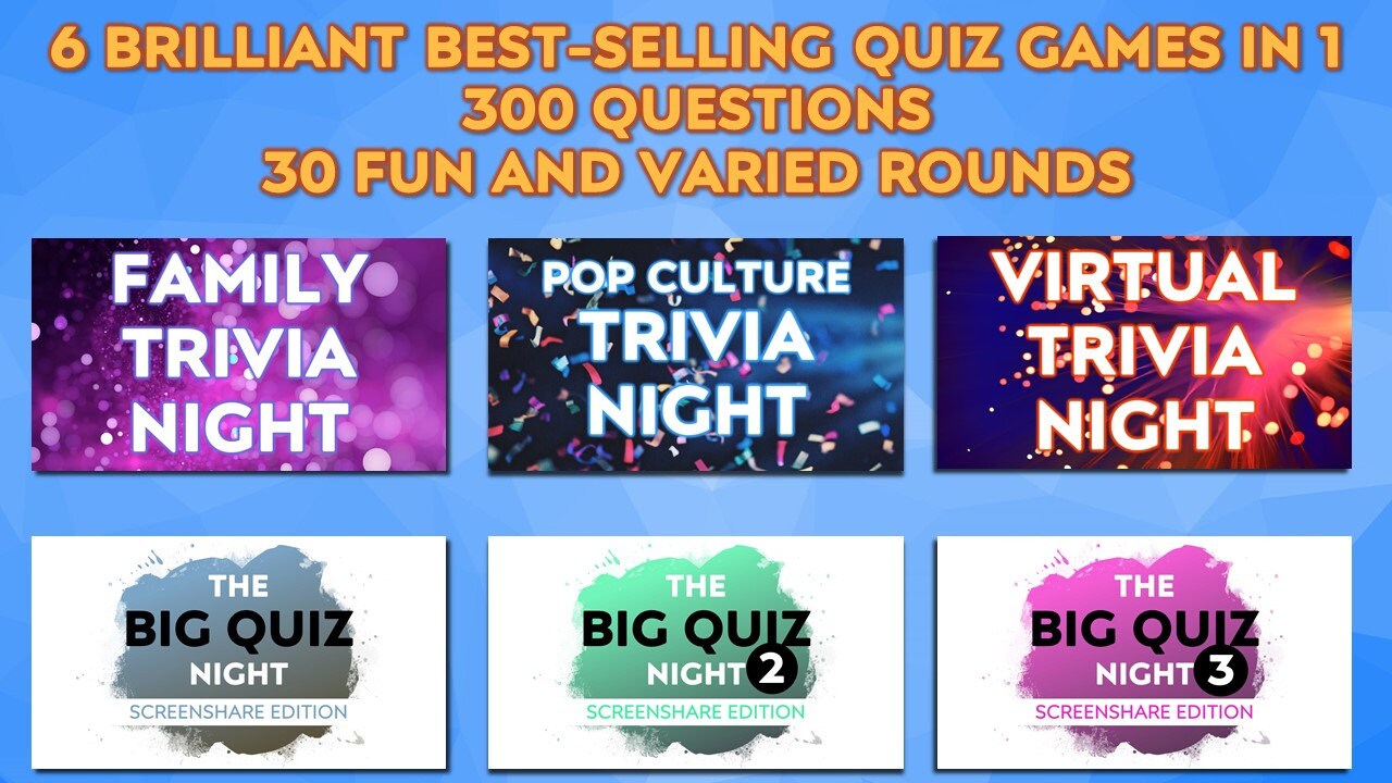 Virtual Quiz Night | Family Trivia Game | Zoom Quiz Download | Screen ...