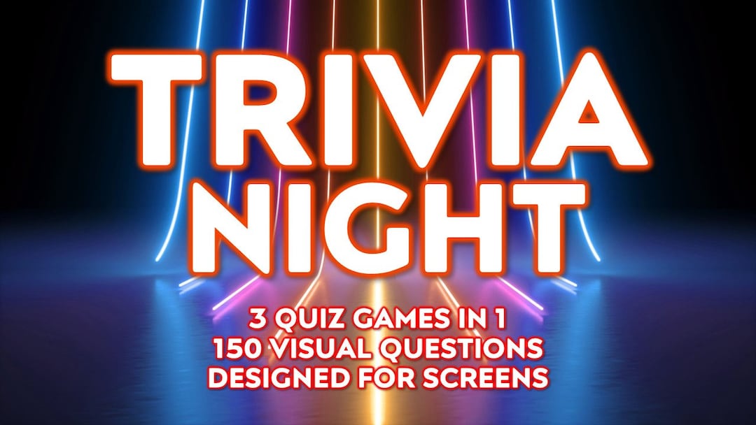 TRIVIA NIGHT | 3 Virtual Quiz Games in 1 - Visual Quiz for Zoom Games ...