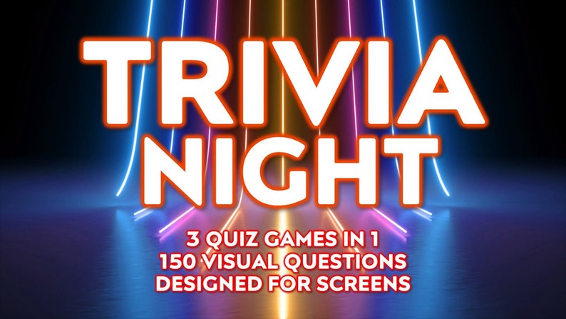 TRIVIA NIGHT | 3 Virtual Quiz Games in 1 - Visual Quiz for Zoom Games ...