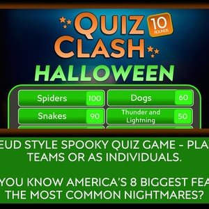 Halloween Virtual Party Games Halloween Quiz Games - Etsy UK