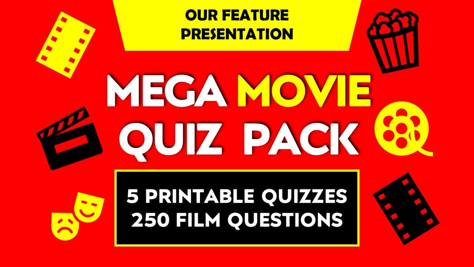 Movie Quiz Trivia Night | 250 Trivia Questions Printable Quiz for ...