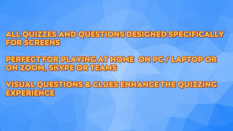 Virtual Quiz Night | Family Trivia Game | Zoom Quiz Download | Screen ...