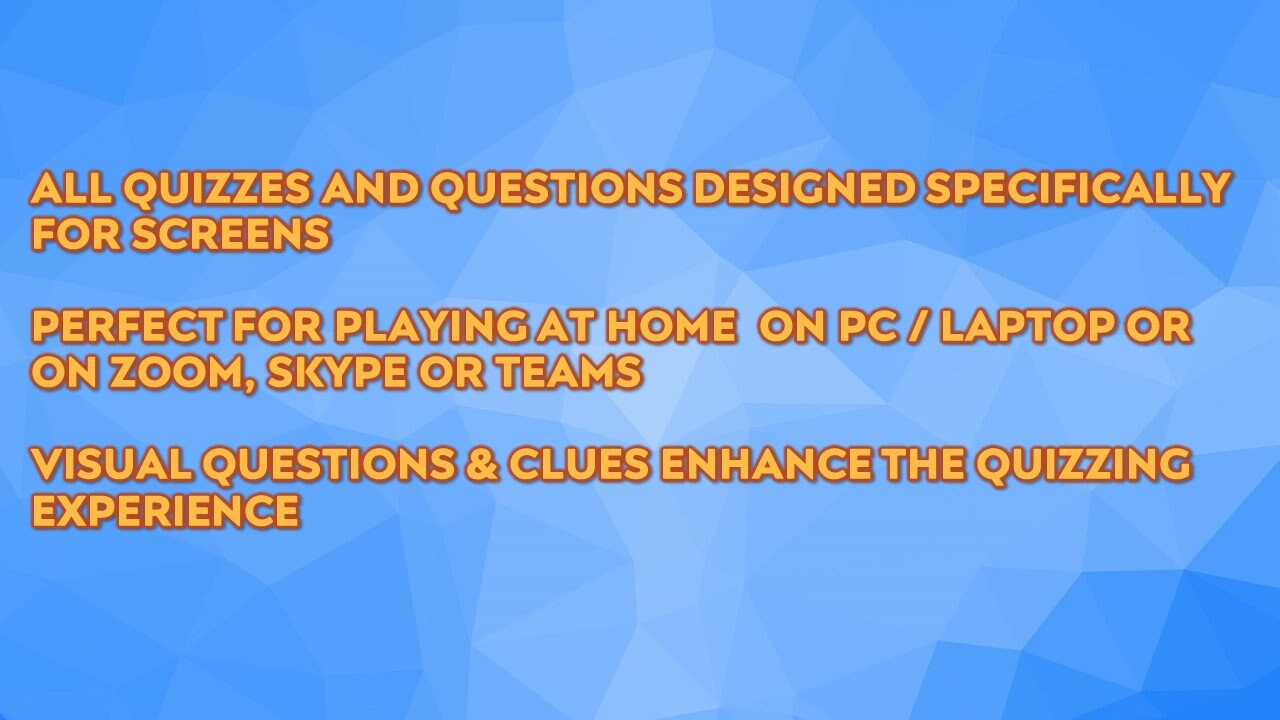 Virtual Quiz Night | Family Trivia Game | Zoom Quiz Download | Screen ...