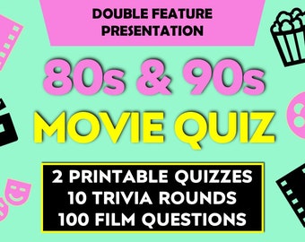 Movie Trivia Game Printable - Etsy