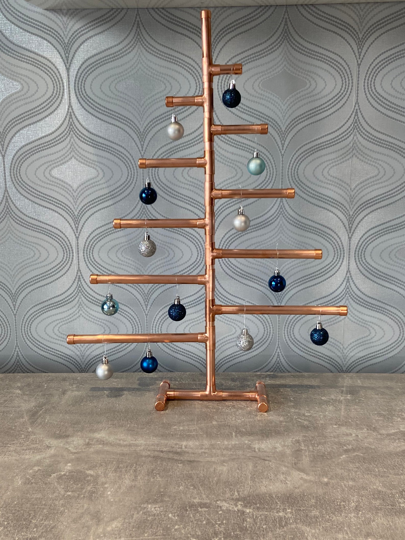 Handmade Copper Christmas Tree. Table Top Size. - Etsy