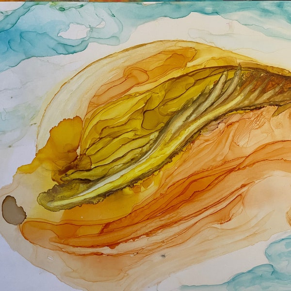 Golden Angel Wings Painting - Etsy