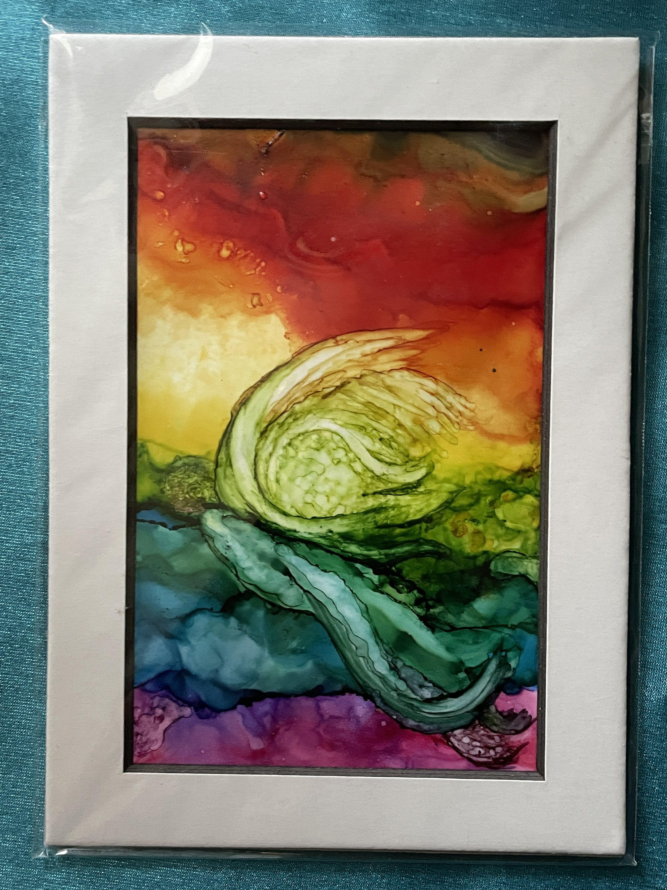 Alcohol Ink Resilient Pride Angel Original Abstract Painting Angel Art ...