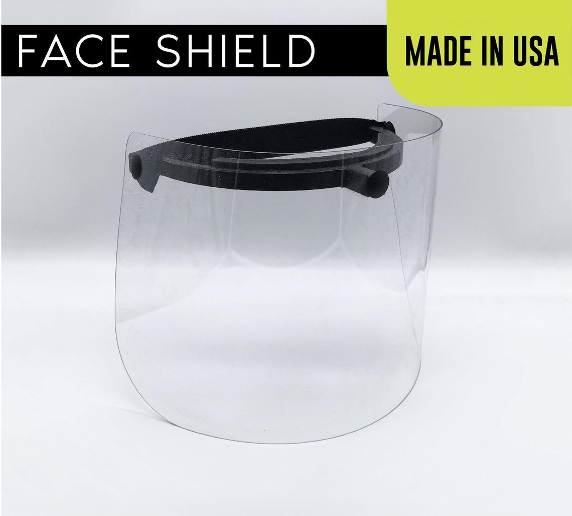 Two Pack Reusable Clear Face Shield for Retail and Personal - Etsy