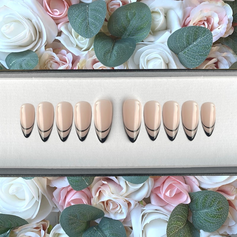 Negative Space Nails - Etsy