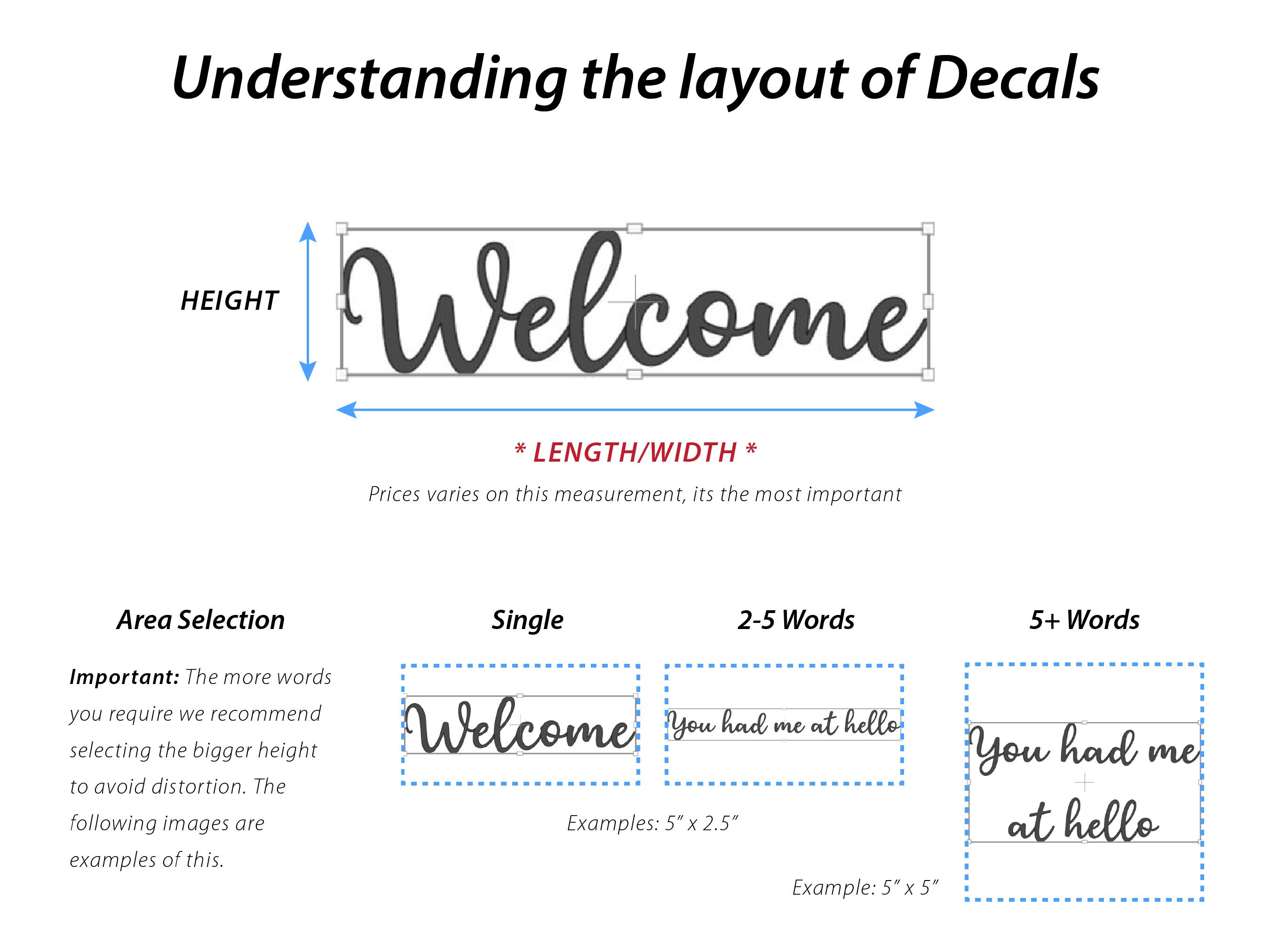 Create Your Own Personalised Custom Vinyl Sticker Message - Etsy UK