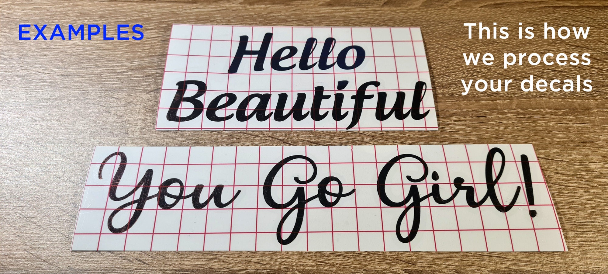 Create Your Own Personalised Custom Vinyl Sticker Message - Etsy UK