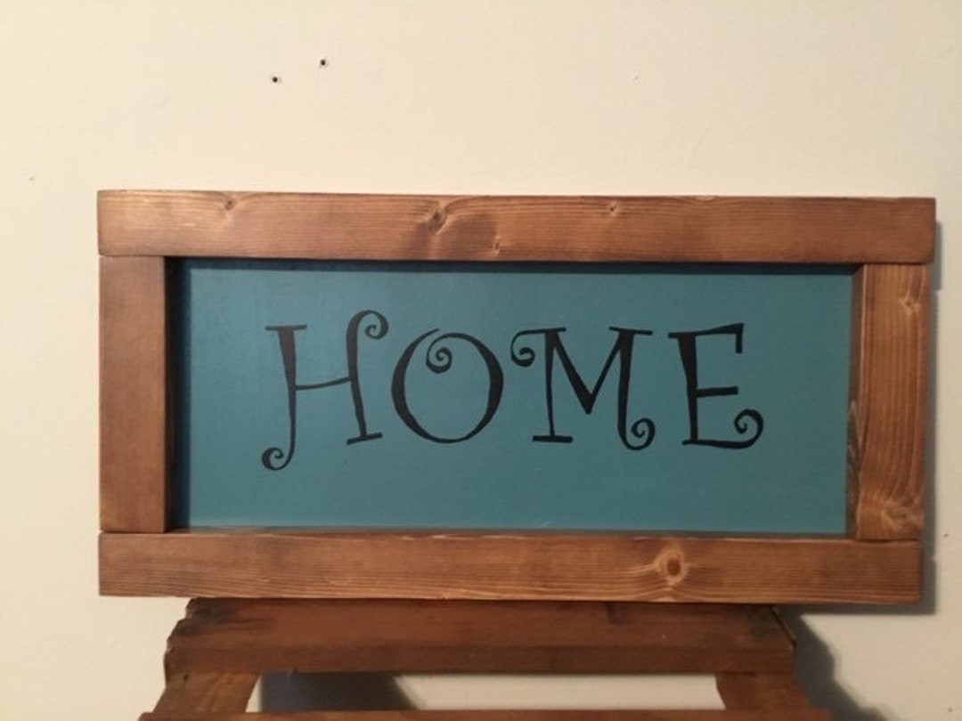 Custom Made Wooden Home Sign - Etsy