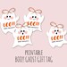 Boo Halloween Ghost Gift Tags Printable Gift Tags Favor | Etsy
