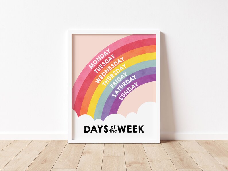 Educational Learning Print Toddler BUNDLE 6 Set Learning Art - Etsy