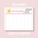 Rainbow Sunshine Printable Kids Weekly Planner and to Do List ...