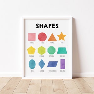 Educational Learning Print Toddler BUNDLE 6 Set- Learning Art ...