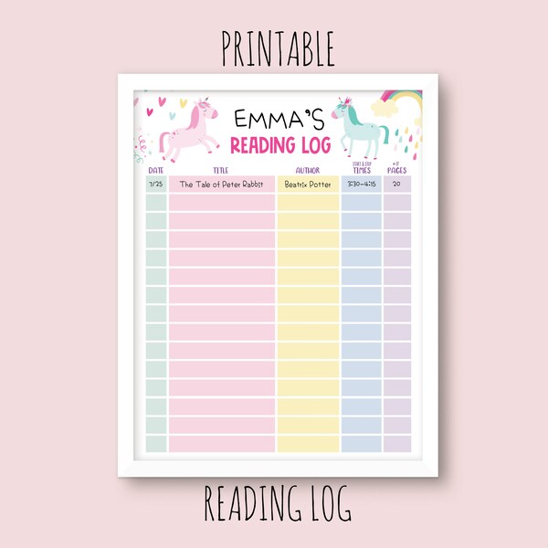 Home School Log Book - Etsy