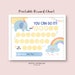 Printable Elephant Reward Chart, Kids Sticker Chart, Instant Download ...