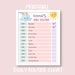 Rainbow Sunshine Printable Kids Weekly Planner and to Do List ...