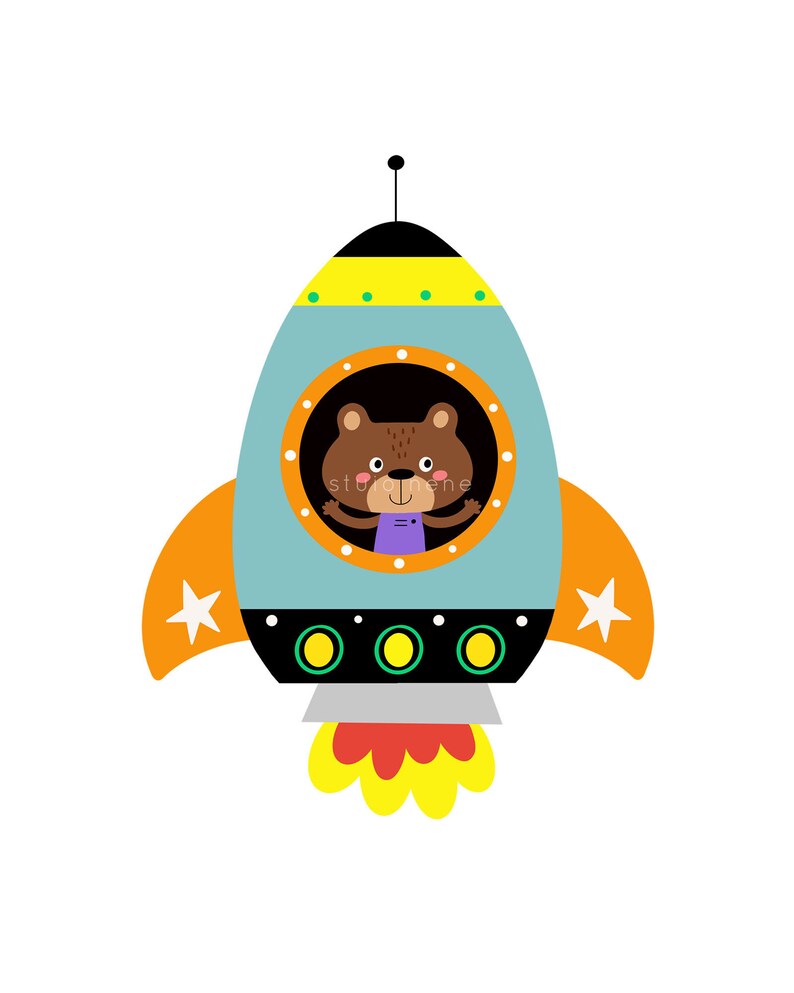 Space Animals Clipart, Animal Clipart PNG File-300 Dpi ,rocket ...