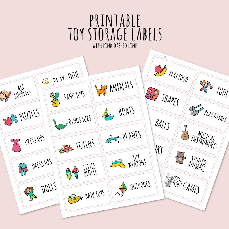 Toy Storage Labels - Etsy