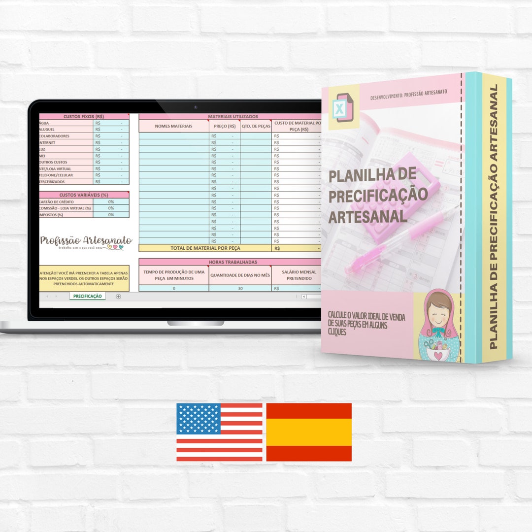 Crafts Pricing Spreadsheet - Hoja De Calculo De Precios Artesanales - Etsy