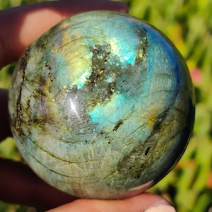 Labradorite Crystal Sphere, Labradorite Crystal Ball, Labradorite ...