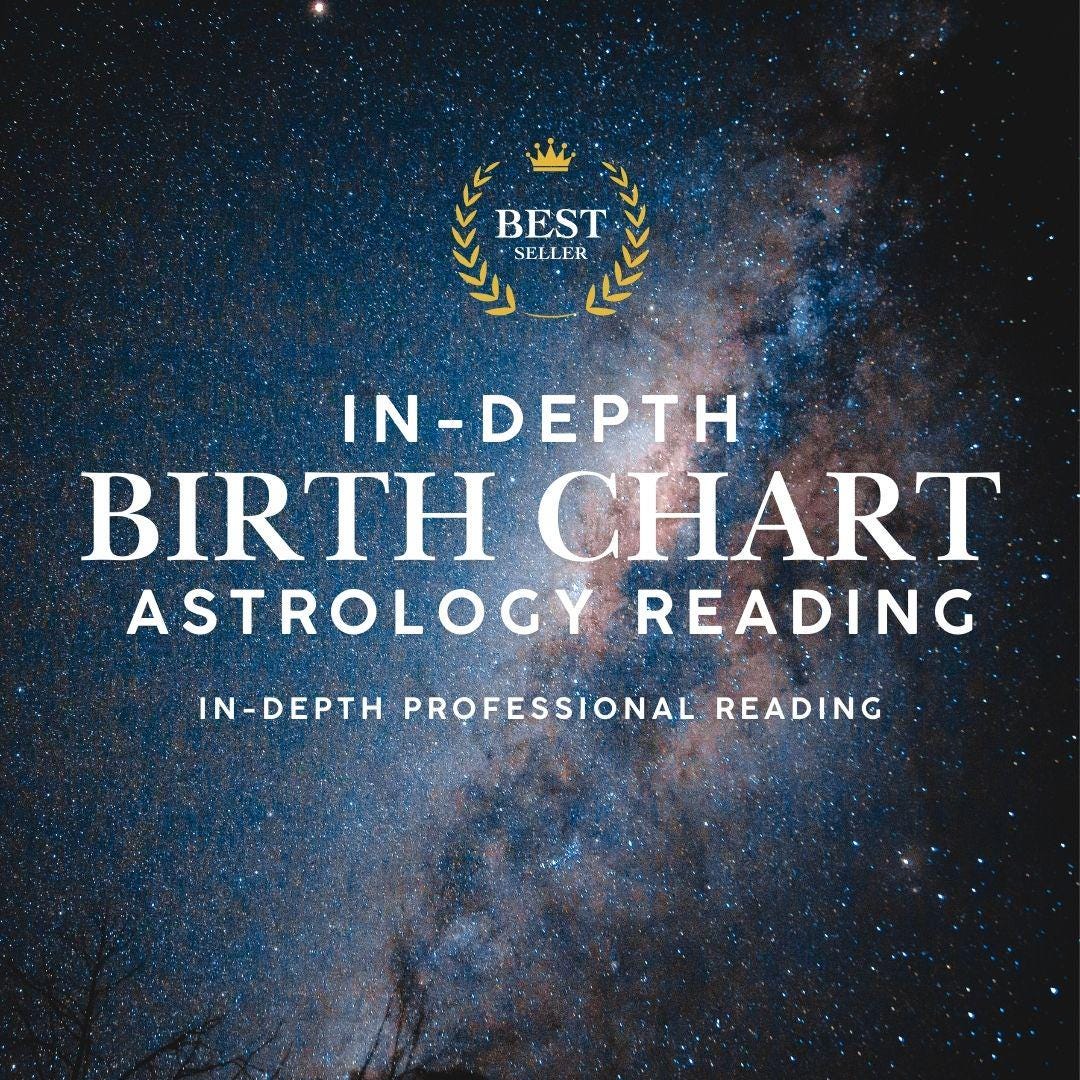 In Depth Natal Chart Reading, Birth Chart Astrology Reading, Full ...