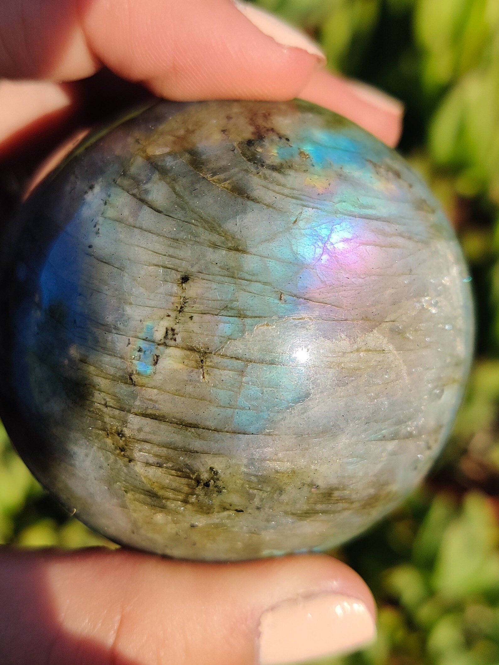 Labradorite Crystal Sphere Labradorite Crystal Ball - Etsy