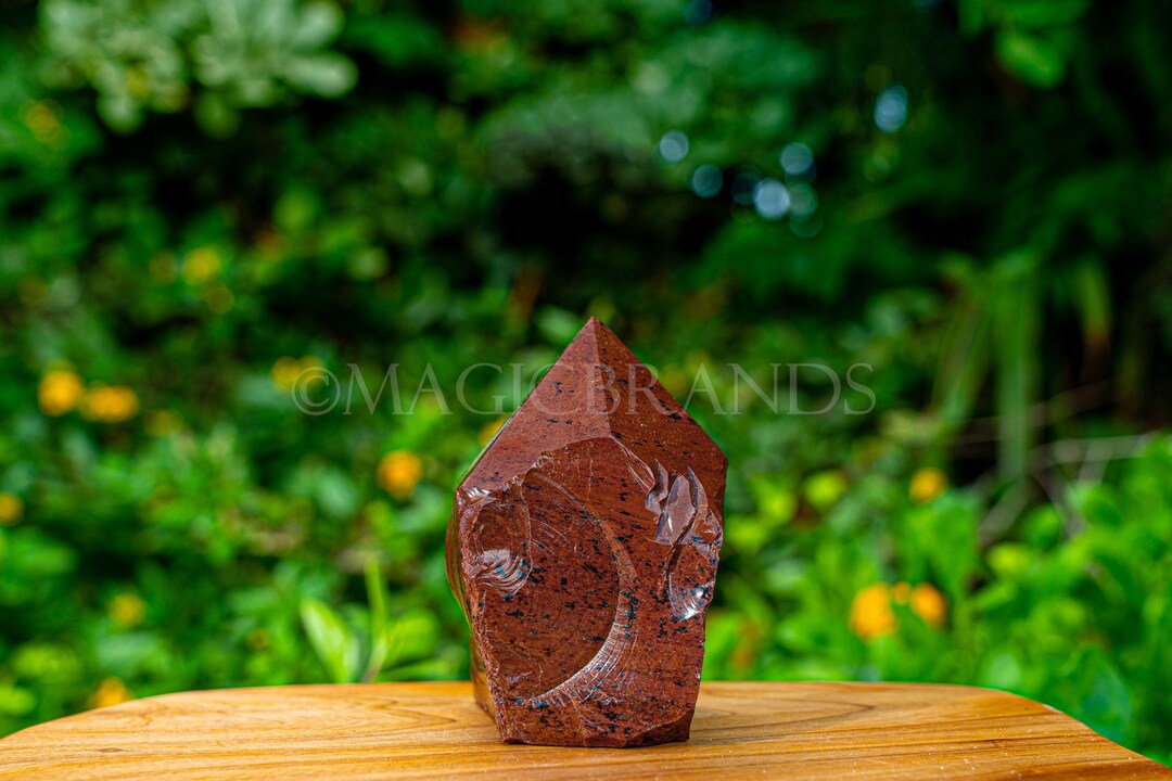 Red Jasper Point Cut Base - Root Chakra Healing Stone, Red Jasper ...