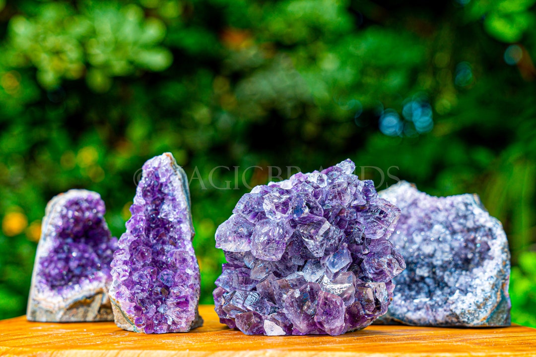 Large Amethyst Geode Cluster Crystal - Raw Purple Amethyst Druzy ...