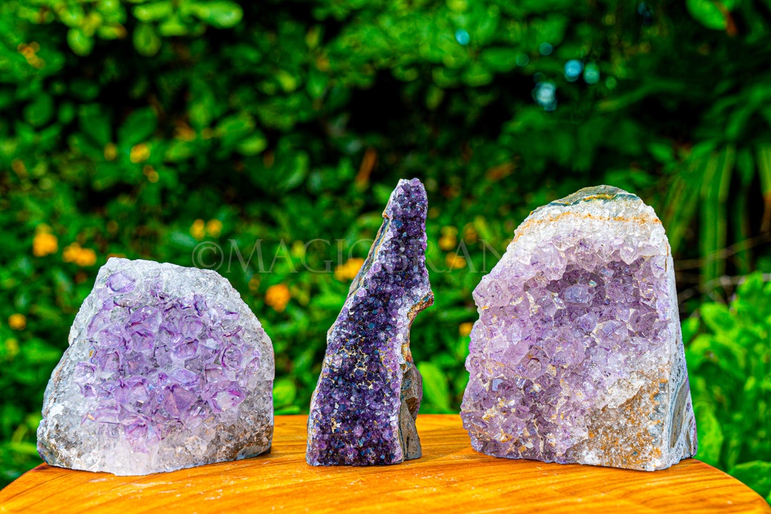 Large Amethyst Geode Cluster Crystal - Raw Purple Amethyst Druzy ...
