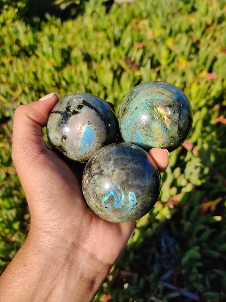 Labradorite Crystal Sphere Labradorite Crystal Ball - Etsy