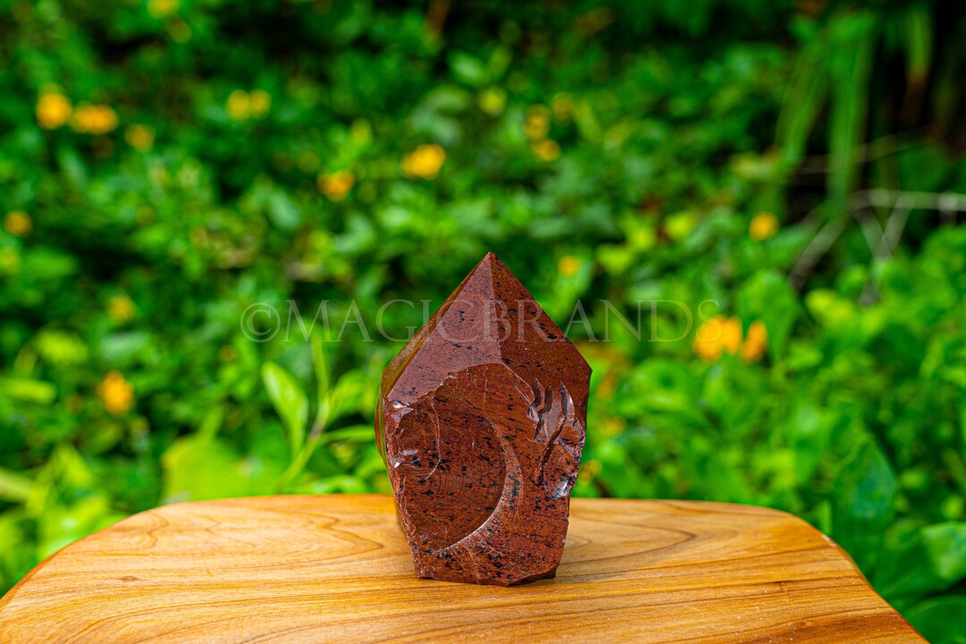 Red Jasper Point Cut Base - Root Chakra Stone, Red Jasper Crystal Point ...