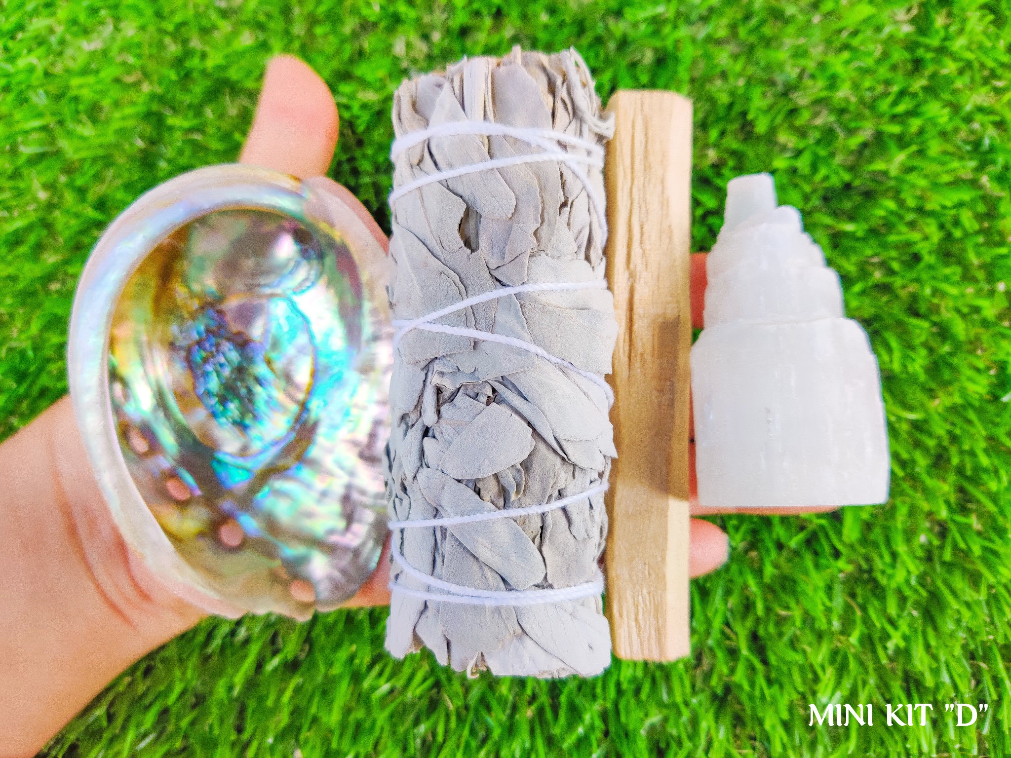 White Sage Smudge Kit Mini With Detailed Instructions Abalone - Etsy