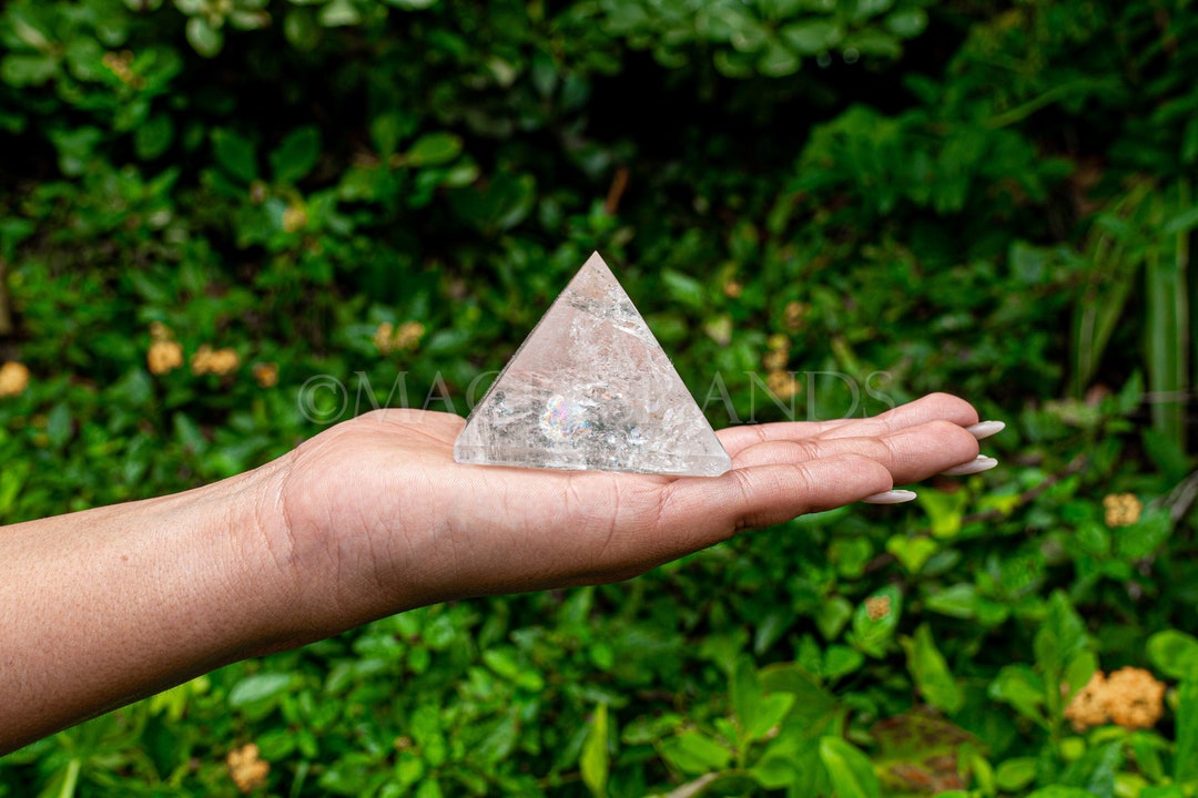 Clear Quartz Pyramid, Clear Crystal Quartz, Meditation Pyramid, Healing ...