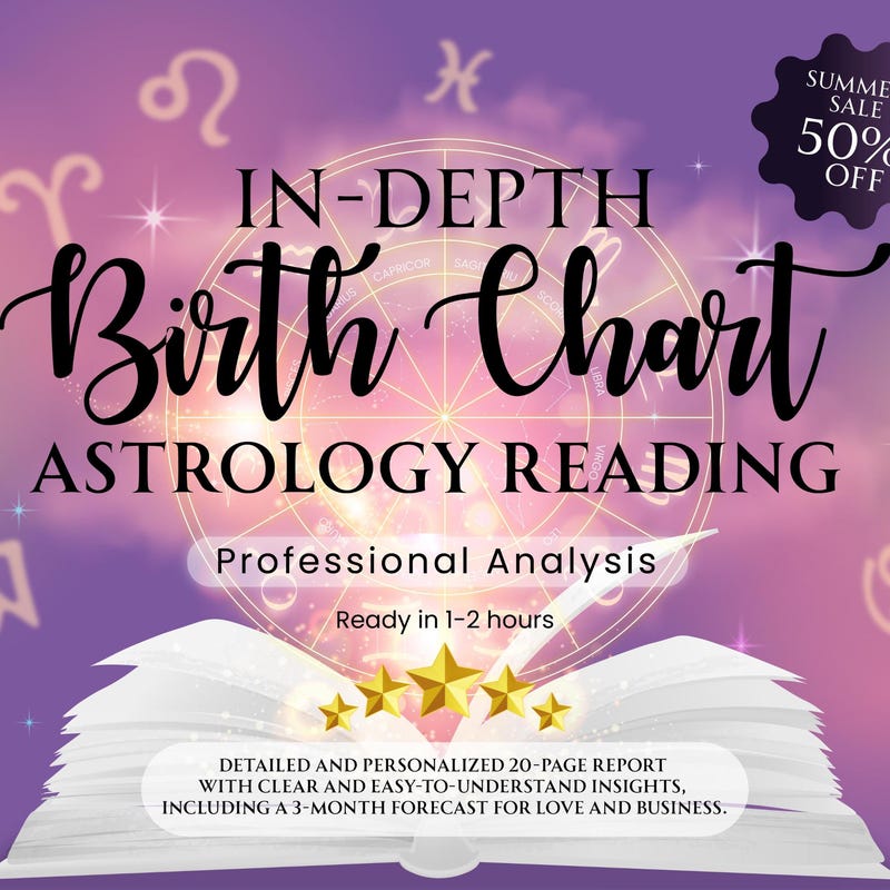Natal Chart Reading - Etsy