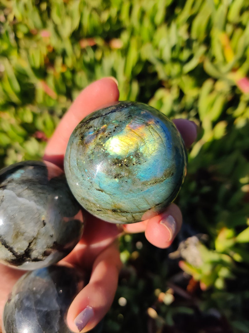 Labradorite Crystal Sphere Labradorite Crystal Ball | Etsy
