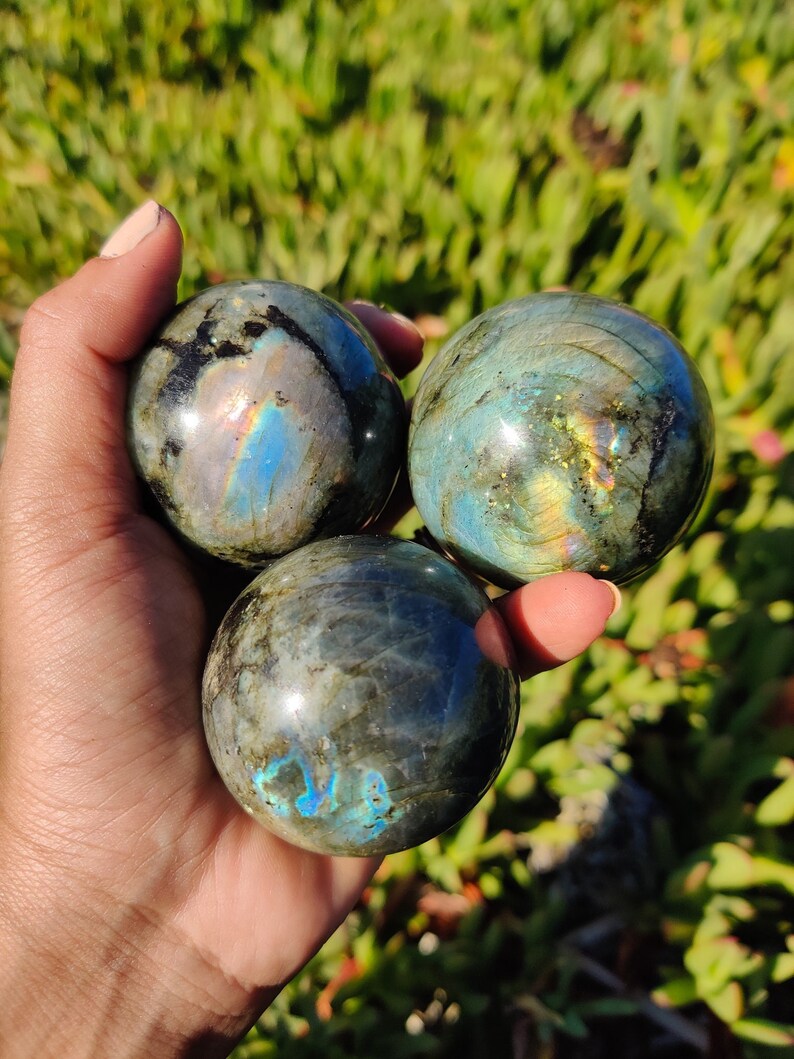 Labradorite Crystal Sphere Labradorite Crystal Ball | Etsy