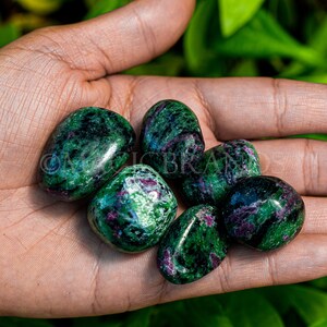 AAA Ruby Zoisite Tumbled Stones: Choose Ounces or Lb Bulk Wholesale Lots premium Quality 'A ...