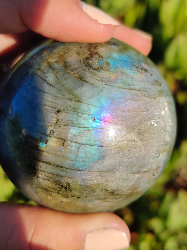 Labradorite Crystal Sphere Labradorite Crystal Ball - Etsy