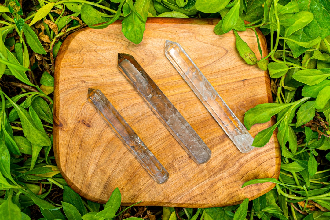 Smoky Quartz Reiki Wand EMF Protection Smoky Quartz Amplifier, Healing ...