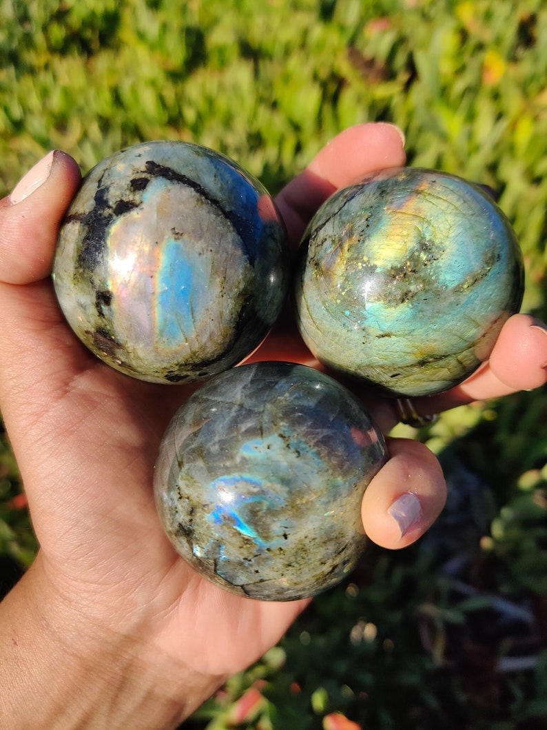 Labradorite Crystal Sphere Labradorite Crystal Ball - Etsy