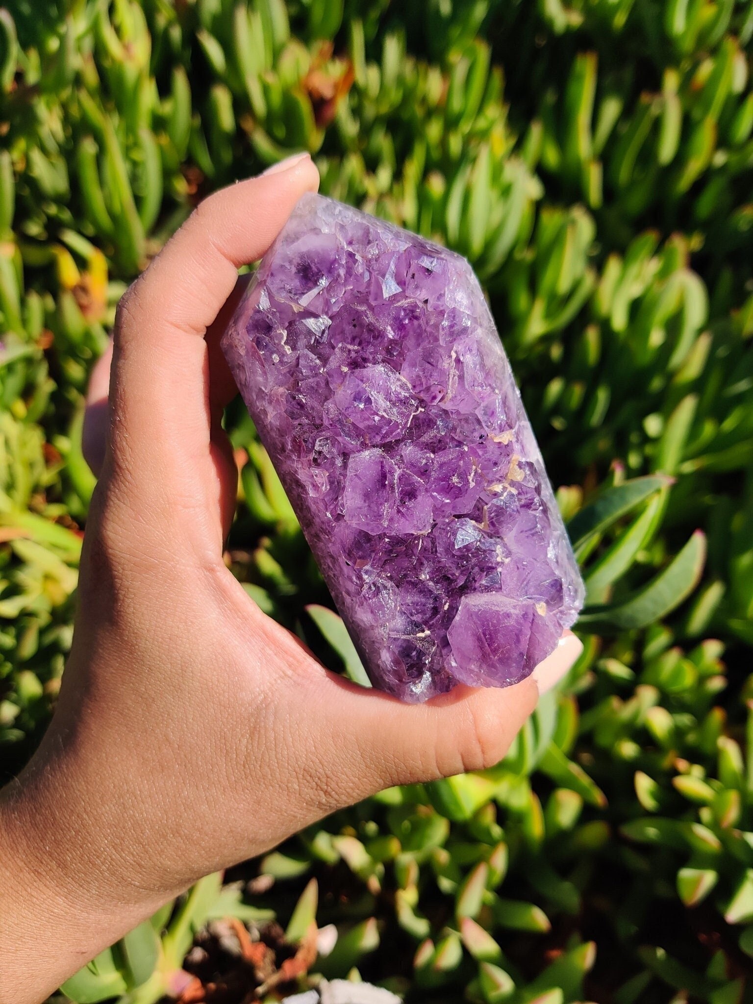 Amethyst Agate Cut Base Clusters Amethyst Cathedral Amethyst - Etsy