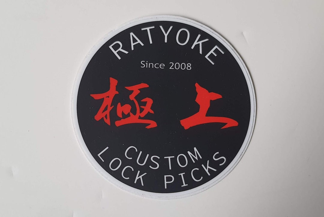 Ratyoke Custom Lock Picks Kanji Logo Locksport Sticker 3.25" - Etsy