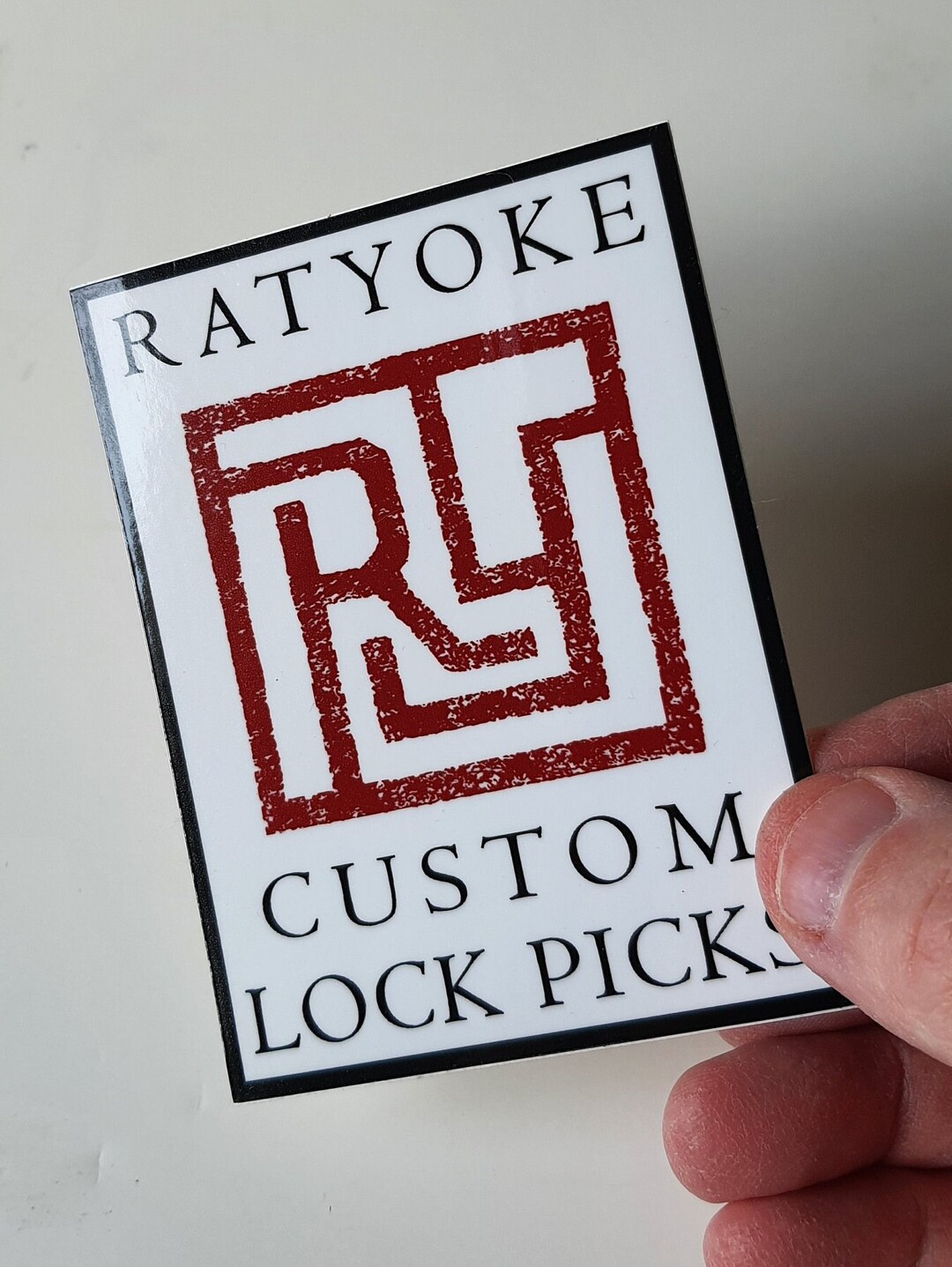 Ratyoke Custom Lock Picks Logo Sticker 4" (large) - Etsy