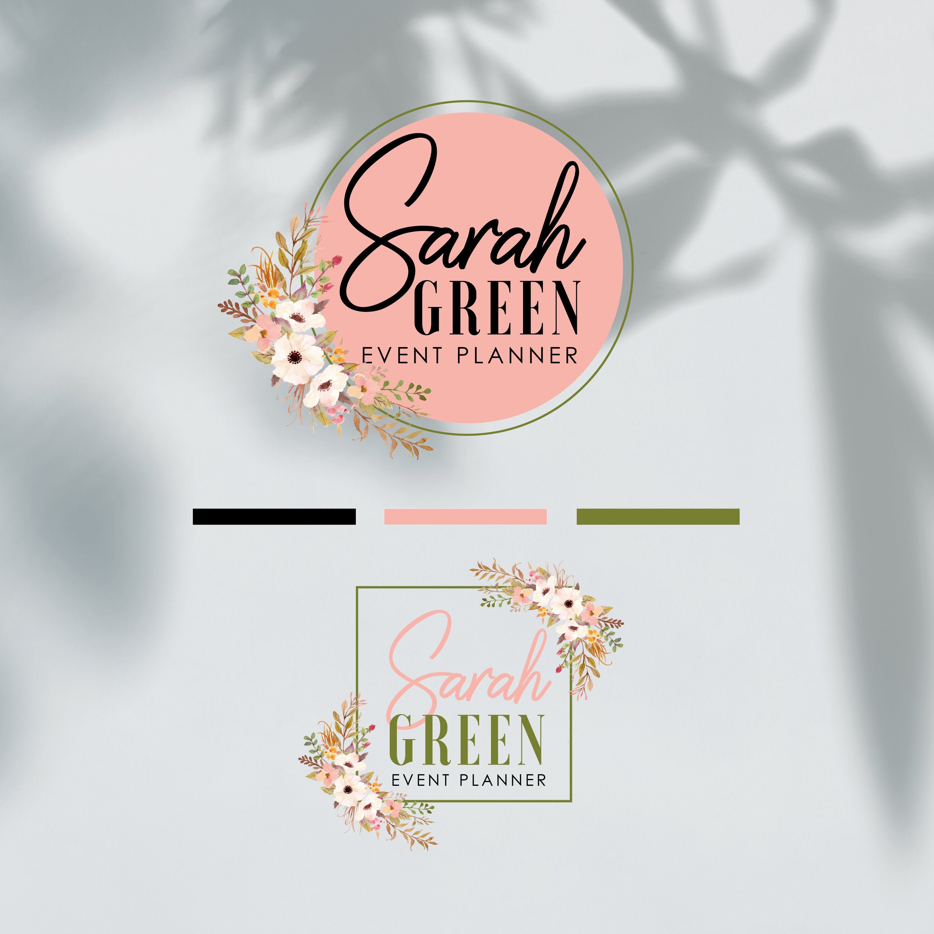 Event Planner Logo, Wedding Planner Logo, Flower Shop Logo, Photography ...