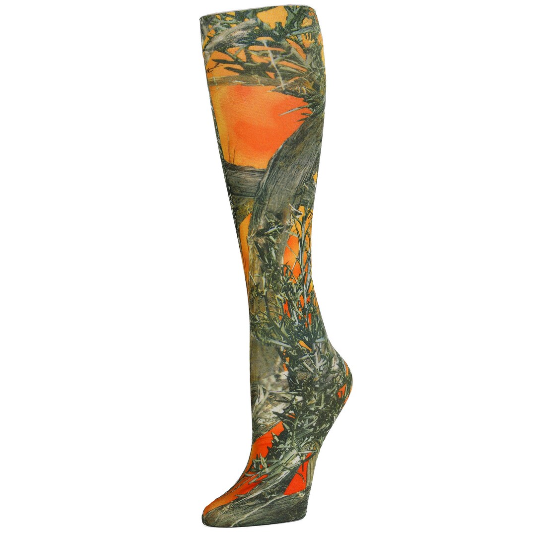 Celeste Stein Orange True Timber Women's Therapeutic Compression Knee ...