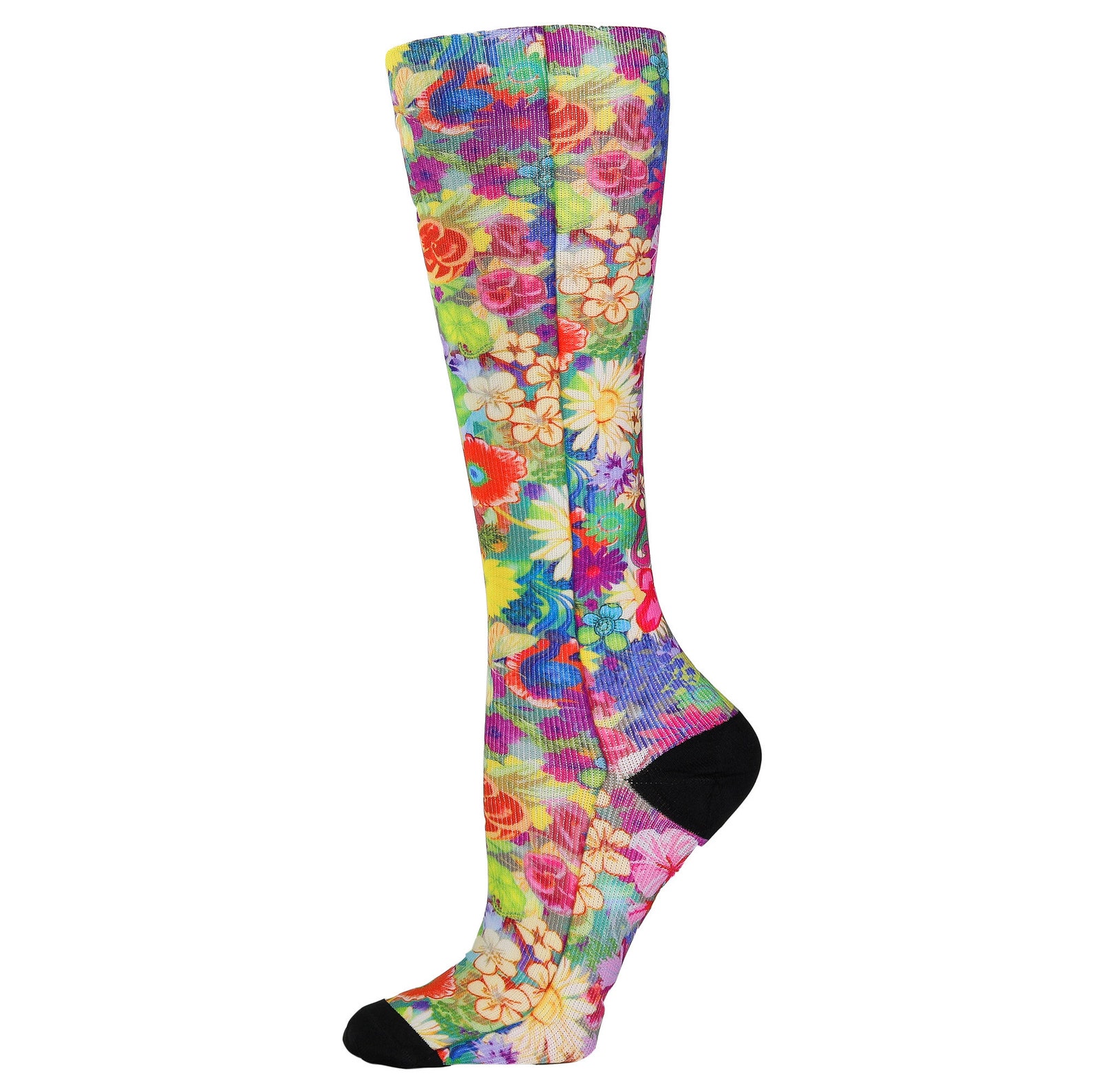 Women's Compression Socks Bouquet Flowers Knit 8-15mmhg - Etsy