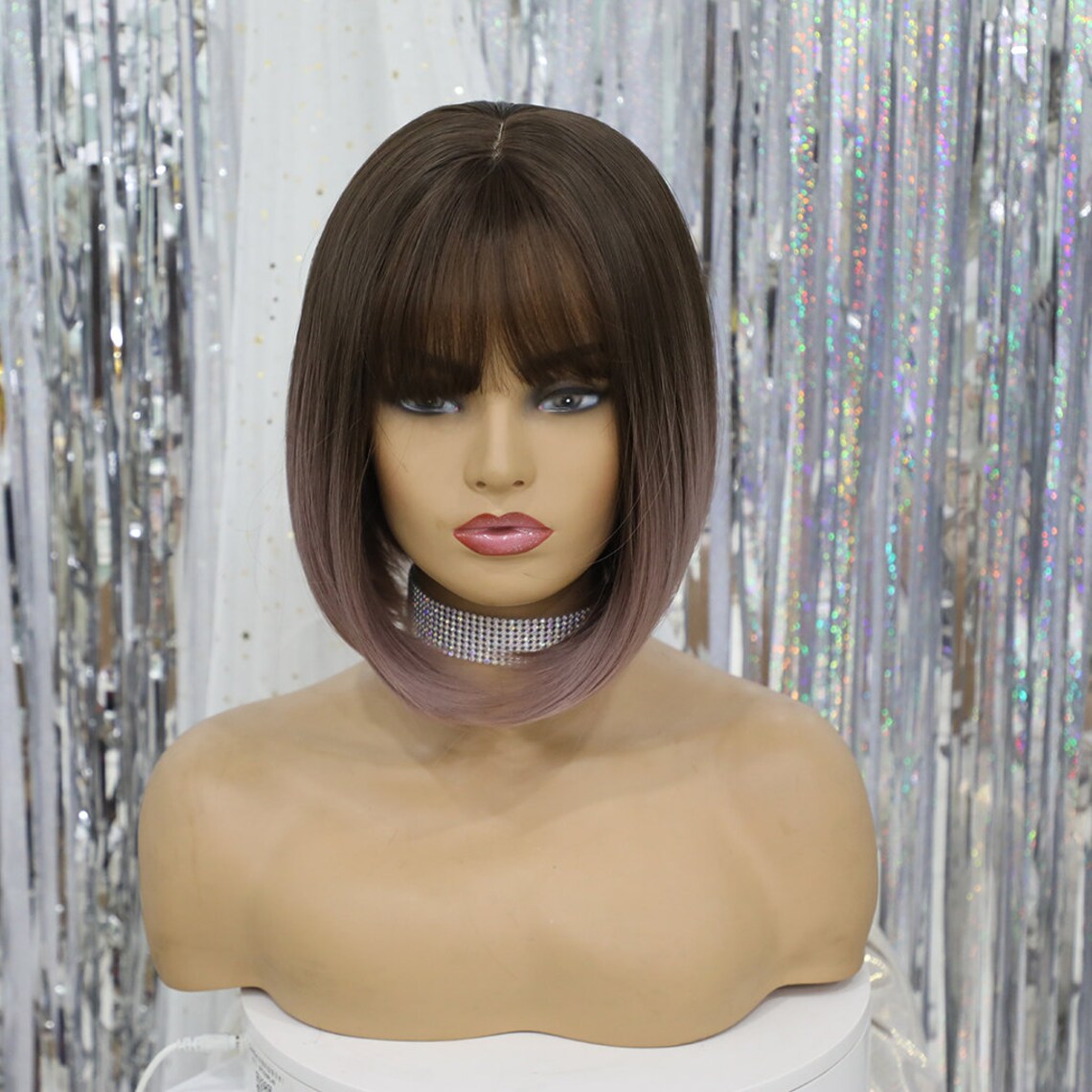 12 inch Synthetic Bob Wig for Women High Density Heat | Etsy